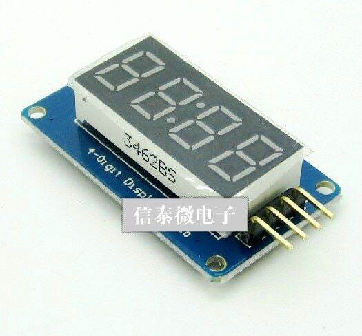 Intelligent Electronic 4 Bits Digital Tube Led Display Module With Clock Display Tm1637 For