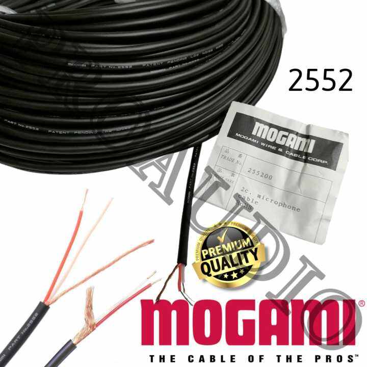Kabel Mic Mogami 2552 W2552 Balanced Microphone Cable Japan Permeter Meteran Original | Lazada ...