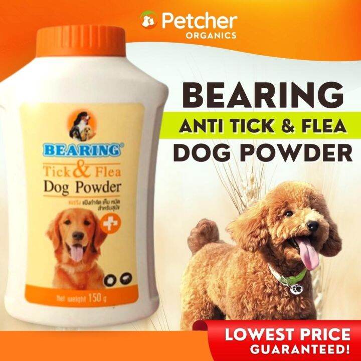 Bearing Tick & Flea Dog Powder 150g 300g Extra Mild and Soft for Dog's ...