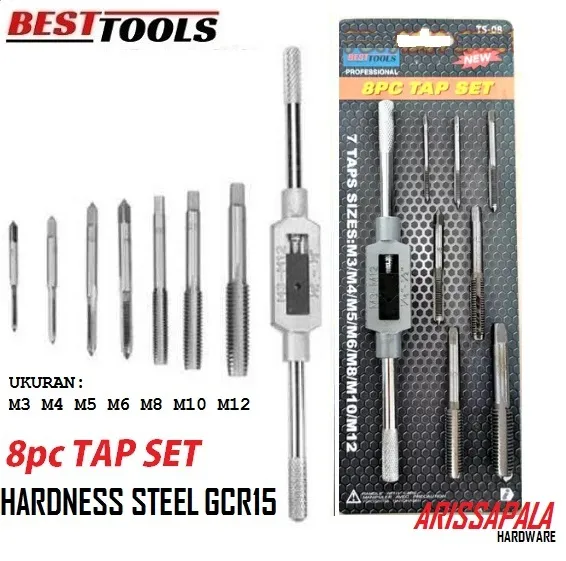 BESTTOOLS Hand Tap Set Lengkap Gagang Stang Handle Alat Senai Pembuat ...