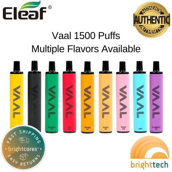 Eleaf VAAL 1500 Puffs Original Disposable Vape Pen Prefilled Vape Juice (5ml 5 Nic) | Lazada PH