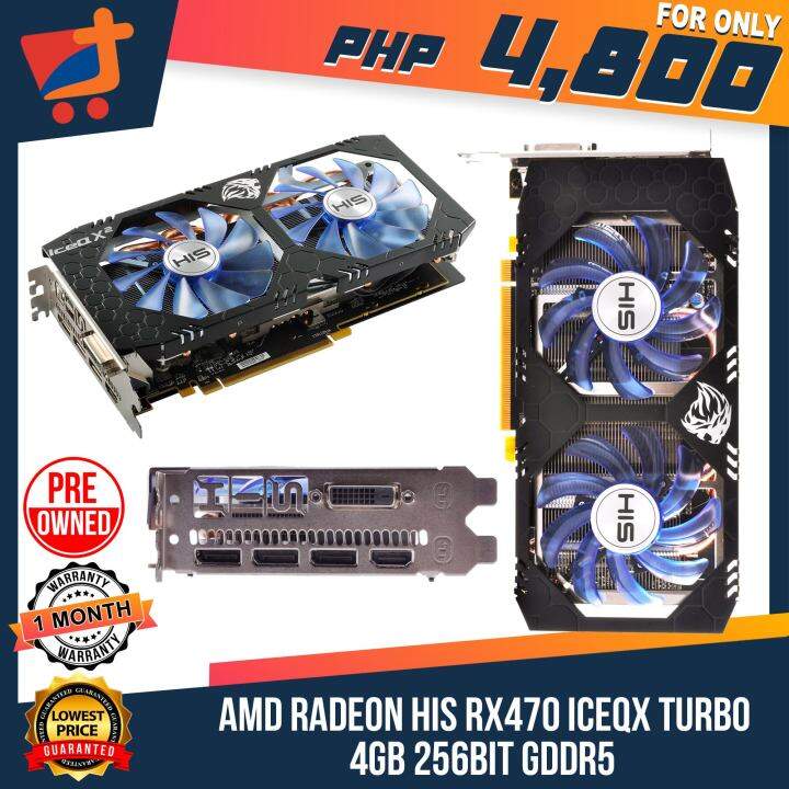 AMD RADEON HIS RX470 ICEQX TURBO 4GB 256BITS GDDR5 | Good for Gaming We also have used Graphics ...