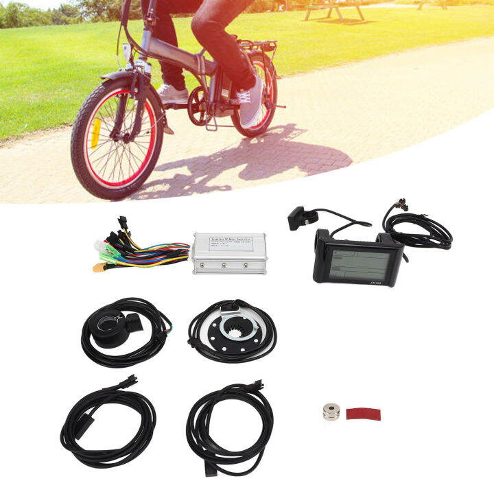 ไฟฟ้าจักรยานชุด 17A Controller SW900 แผง 130X Thumb Throttle Power Off ...