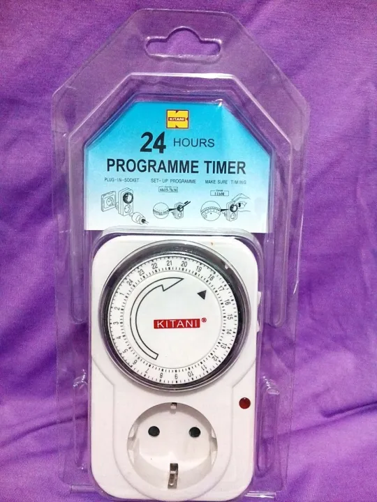STOP KONTAK TIMER 24jam kitani / TIMER STOPKONTAK ( Dapat diatur ...