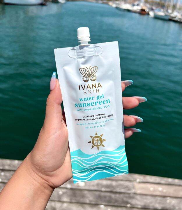 Ivana Skin Water Gel Sunscreen with Hyaluronic Acid & SPF 50 | Lazada PH