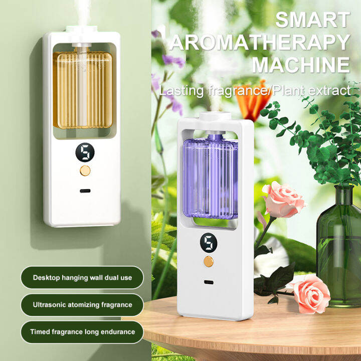 【Delivery 24 hours】Digital display Rechargeable Fragrance Wall-mounted Machine Automatic Aroma ...