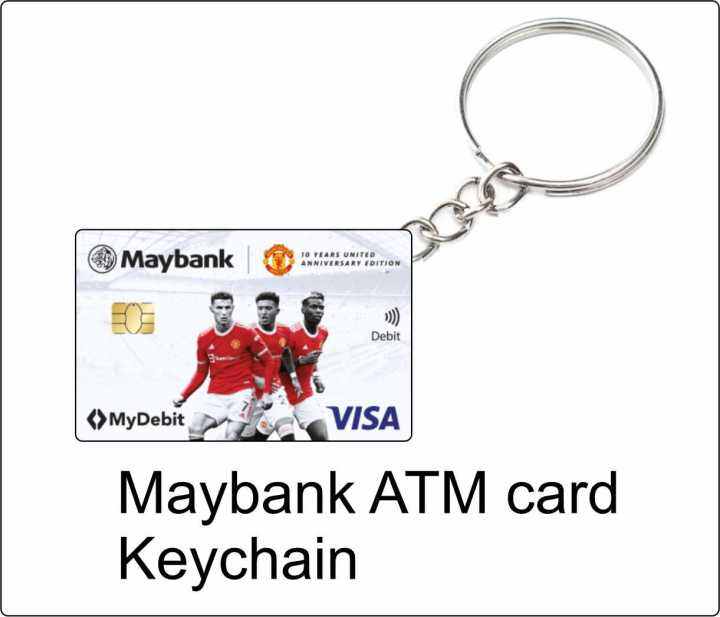 maybank atm card keychain 2d | Lazada
