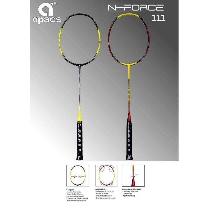 Apacs N-Force 111 Raket Badminton / Olahraga Bulutangkis Original N ...