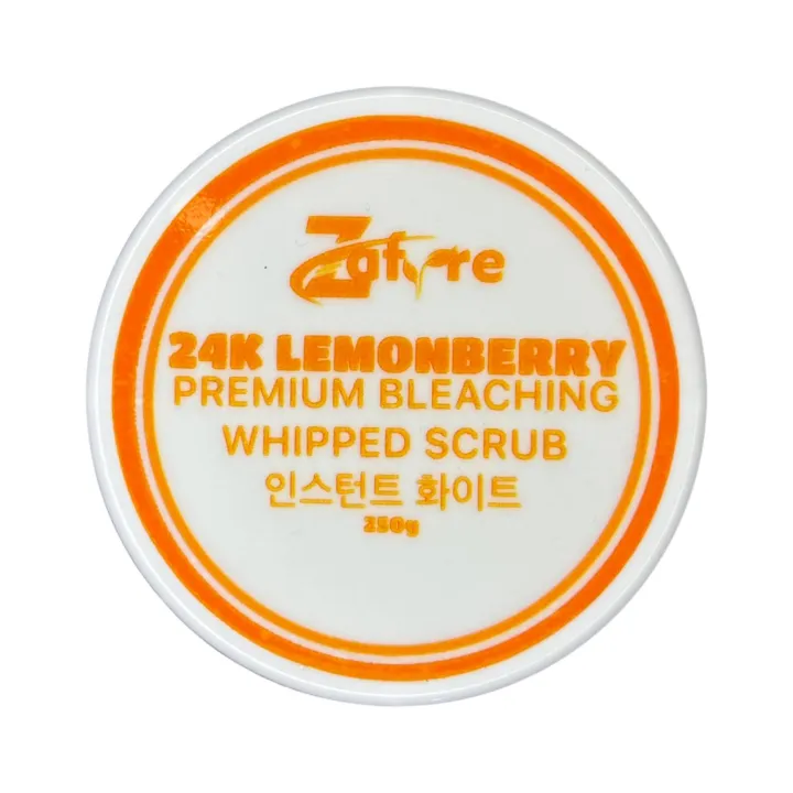 ZAFYRE 24K LEMONBERRY PREMIUM BLEACHING WHIPPED SCRUB | Lazada PH
