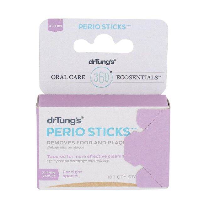 Dr. Tung's, Perio Sticks, X-Thin, 100 Sticks, Removes Food and Plaque ...