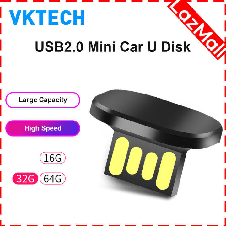 [Vktech] 16/32/64GB Car Usb Flash Drive Car USB2.0 Mini Flash Disk ...