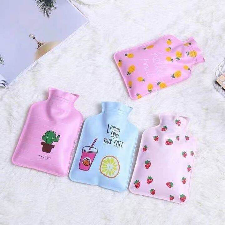 Hot Water Bag MINI Cute Cartoon Hot Compress Bag Bottle Warm Water Heat ...