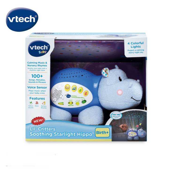 Vtech Official Store Soothing Hippo Light Projector Crying Sensor New ...