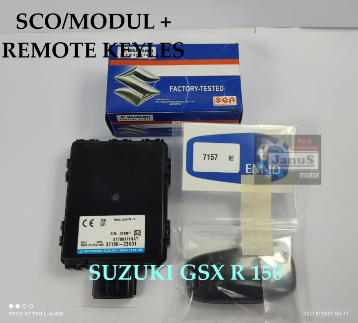REMOTE KEYLESS SUZUKI GSX 150 KUNCI SENSOR KONTAK REMOT ORIGINAL SGP R150 S150 (Bisa Cod ...