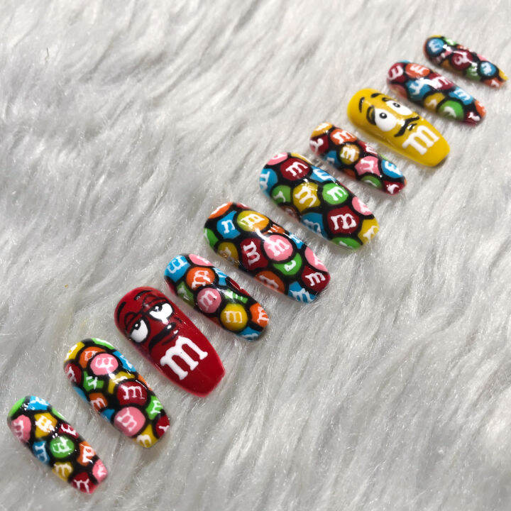 Press On Nails - M&M’s - Epiphany Nails PH - Fake Nails | Lazada PH