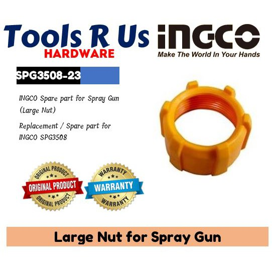 Ingco Spray Gun Spare Parts for SPG3508 (Large Nut)* | Lazada PH