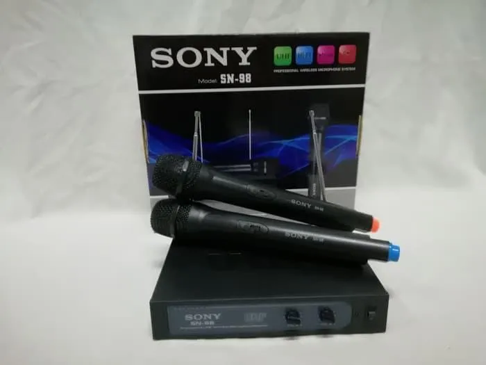 MIC WIRELESS SONY SN 98 - sedia mic bluetooth karaoke youtuber wireless ...