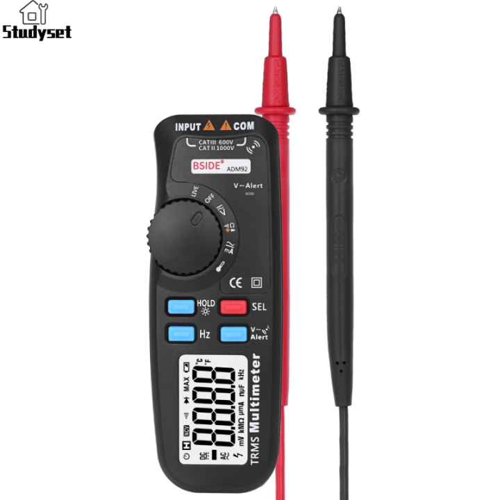Studyset ADM92 Rms Digital Multimeter Handheld True Auto Range 6000 ...