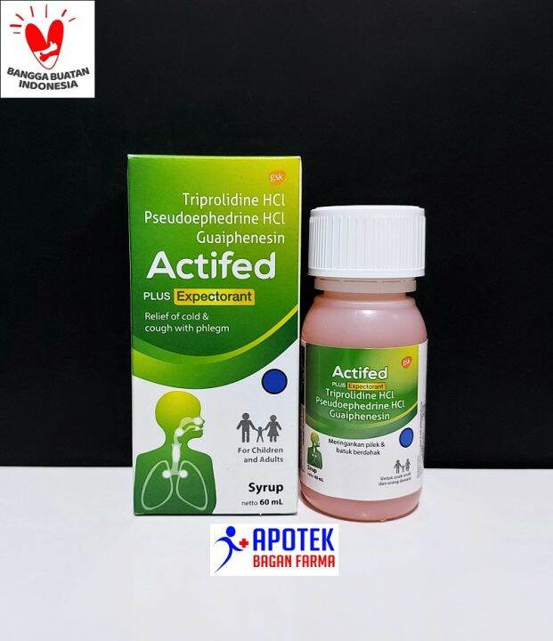 ACTIFED PLUS EXPECTORANT SIRUP 60 ML | Lazada Indonesia