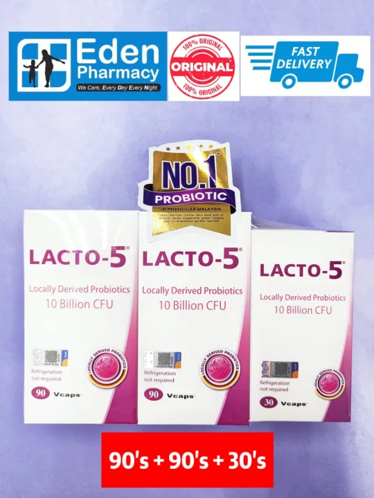 Total Health Concept THC Lacto-5 Vcaps Probiotics 10 billion CFU ( 90's ...