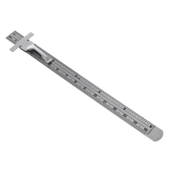 6" Stainless Steel Pocket Rule Handy Ruler for Engineering School ...