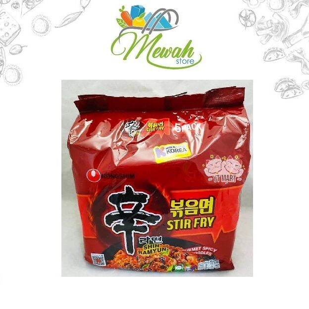 Nongshim Shin Ramyun Stir Fried Noodle 524G (Made in Korea)(HALAL) | Lazada