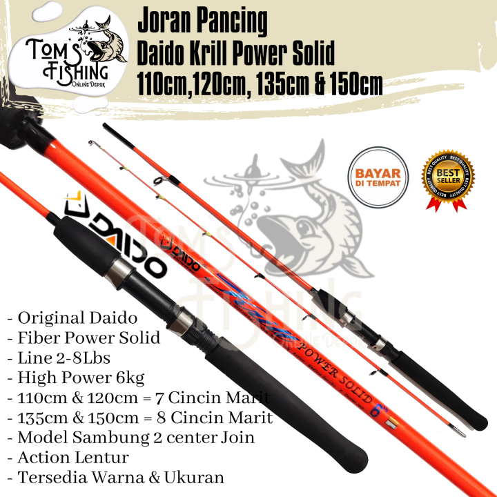 Joran Pancing Daido Krill 110cm - 150cm (2-8lbs) Ultra Light Fiber ...