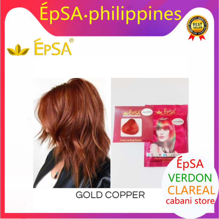 EPSA HAIR COLOR POWDER 25g （GOLD COPPER）1015B | Lazada PH