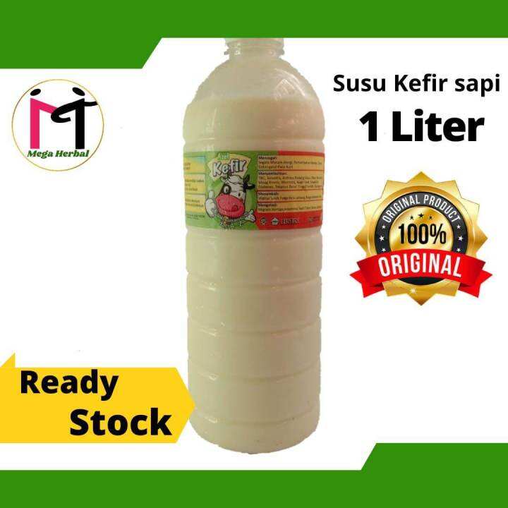 Susu Kefir Original/Susu Kefir Sapi Asli Organik 1 Liter (Dikemas dalam 3 Botol) dan Varian Rasa ...