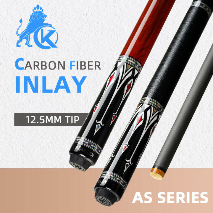 KONLLEN AS Pool Cue Stick Carbon Fiber Shaft 10.5/11.5/12.5mm Tip 3/8*8 ...
