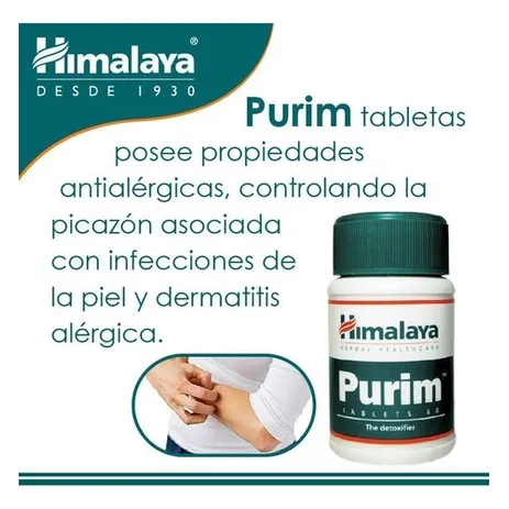 Himalaya Purim 60 เม็ด หิมาลายาสมุนไพรดีท็อกซ์ผิวที่มีปัญหาแพ้ | Lazada ...