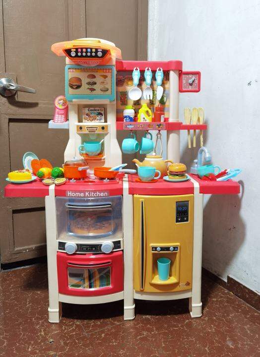 Ezes Shop 100cm Large Steam Kitchen Pretend Playset | Lazada PH