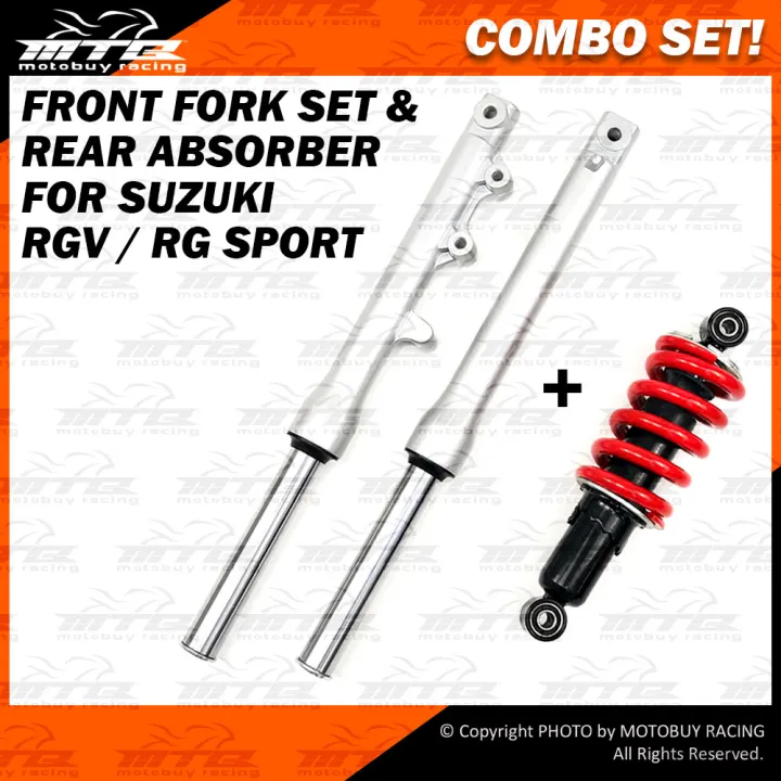 COMBO SET! FRONT FORK SET & REAR ABSORBER FOR SUZUKI RGV / RG SPORT ...