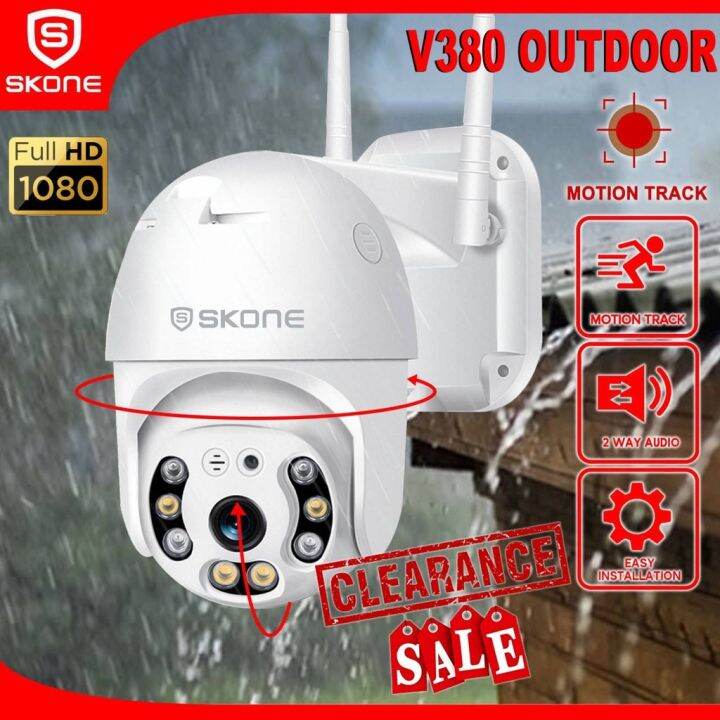 ♨♤ CCTV Camera Wireless Outdoor CCTV V380 Round Type IP Camera PTZ ...