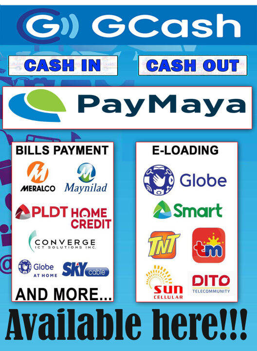 GCASH CASH IN CASH STORE SIGNAGES/TARPAULIN | Lazada PH