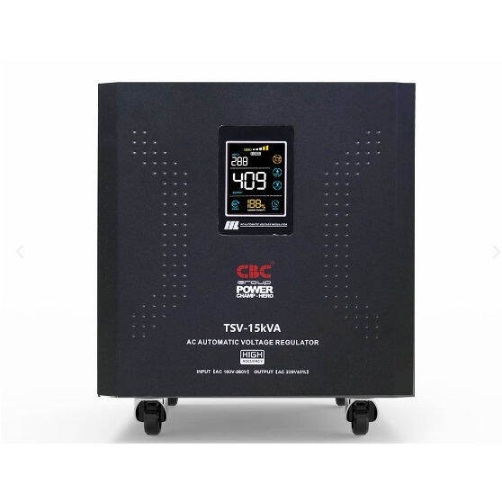 CBC เครื่องปรับเเรงดันไฟฟ้าอัตโนมัติ รุ่น TSV-15KVA หม้อเพิ่มไฟ 100-260V เครื่องปรับเเรงดัน ...