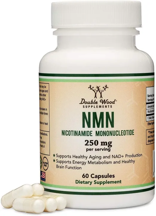 NMN Nicotinamide Mononucleotide Supplement - Stabilized Form, 250mg Per Serving (60 Capsules ...