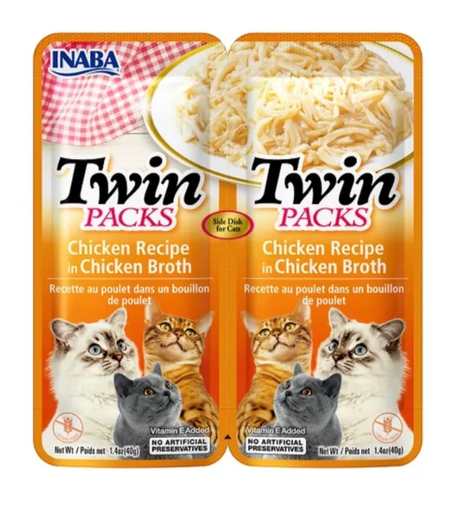 Inaba Twin Packs Chicken Recipe in Chicken Broth USA802 Cat Wet Food ...