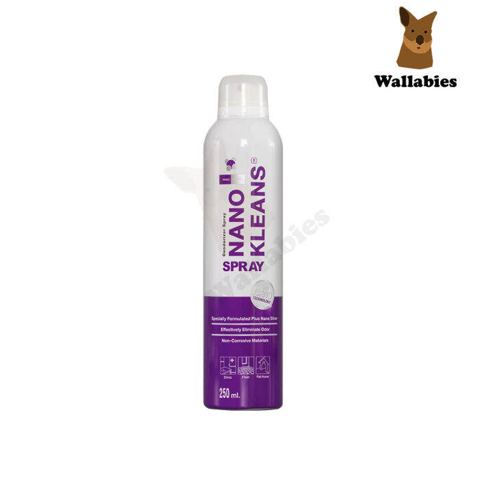 Nano Klean Spray(250ml.)สเปรย์ขจัดกลิ่นไม่พึงประสงค์จากสัตว์เลี้ยง ...
