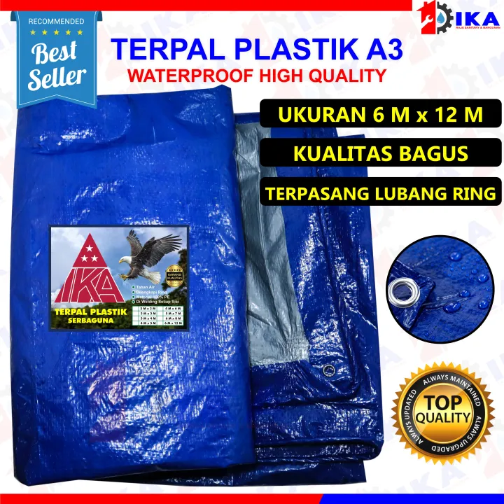 Terpal Tenda Plastik Ukuran 6 x 12 Meter ( 600 cm x 12000 cm ) (LGS ...