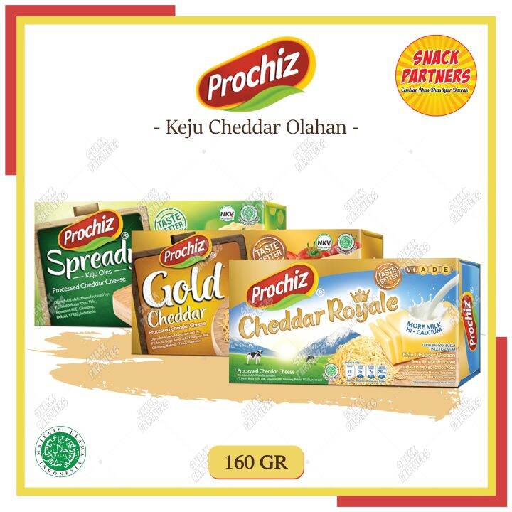 PROCHIZ 160 GR - GOLD SPREADY ROYALE - Keju Cheedar Olahan Martabak ...