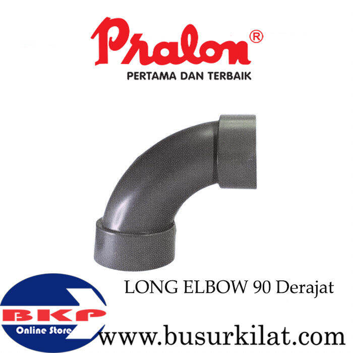 Long Elbow 2 Inch PVC Pralon D / Large Radius Elbow / Sambungan Pipa ...