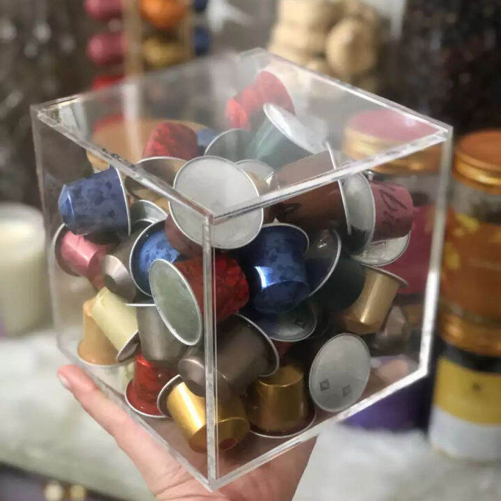 Coffee Capsule Holder Tea Bag Sorting Bag Transparent Acrylic Coffee ...