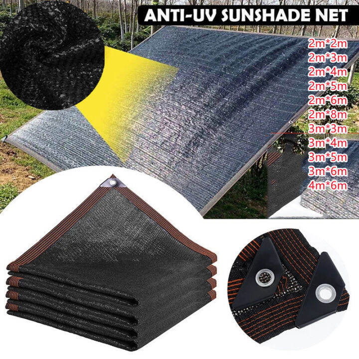 Sunshade Net For Garden Anti-UV Sun Shade Mesh Black Canopy Awning ...