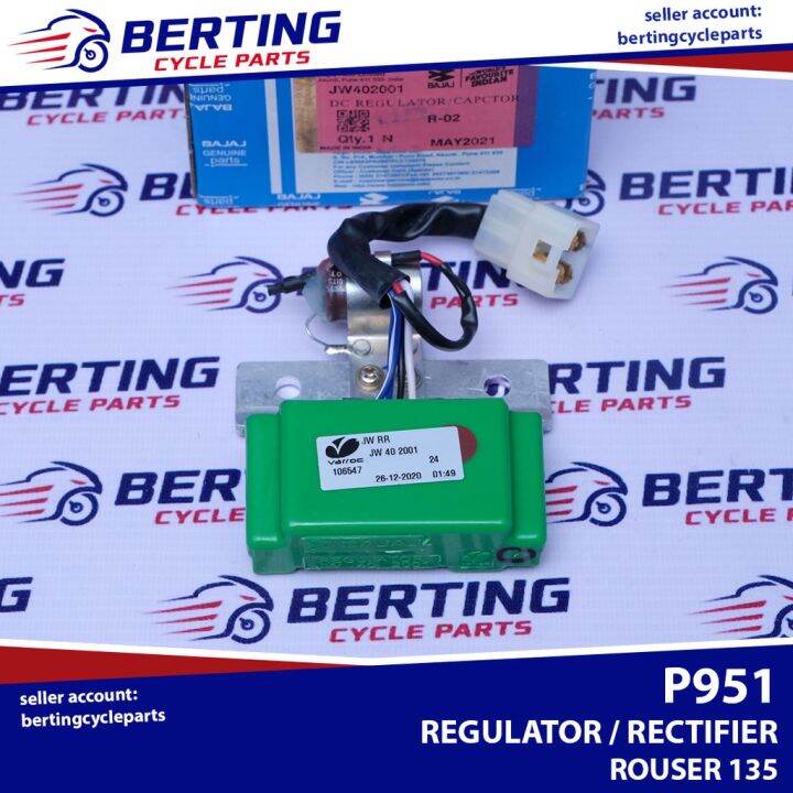 ♞REGULATOR W CAPACITOR Rouser 135 DC Genuine JW402001☉ | Lazada PH