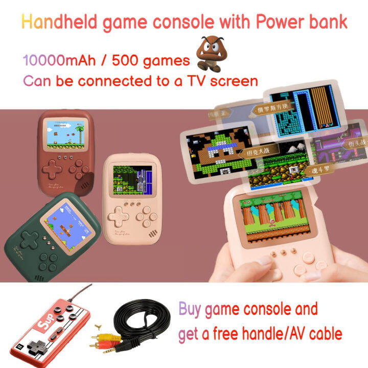 【COD】 ️‍10000mAh Gaming Powerbank️‍ 500 Games Game + Powerbank Handheld ...