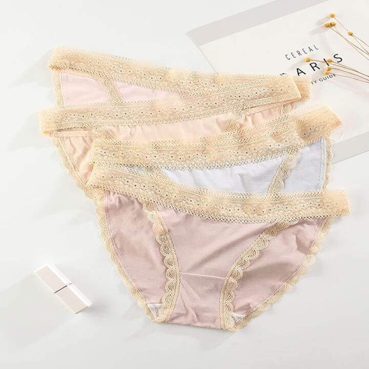 TOMANY กางเกงในผ้าฝ้ายซีทรูระบายอากาศได้ดีโปร่งใสกางเกงในกางเกงในแบบ ...