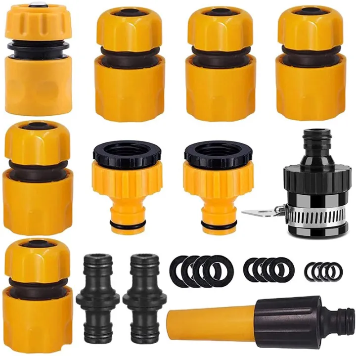 22/31 Pcs Garden Hose Connector Set Connector End 3 Tap Extender Hose ...