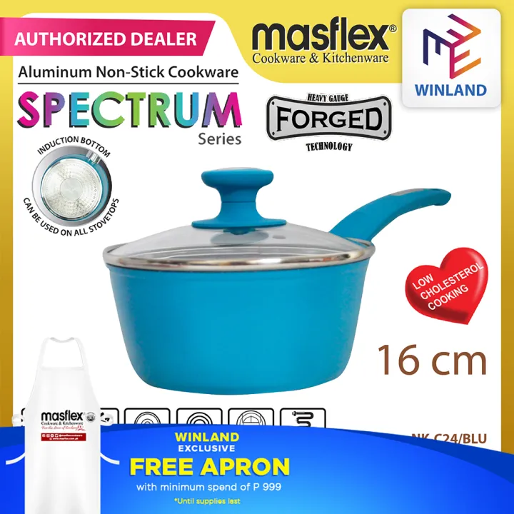 Masflex Original Spectrum Aluminum Non-Stick Induction Sauce Pan w ...