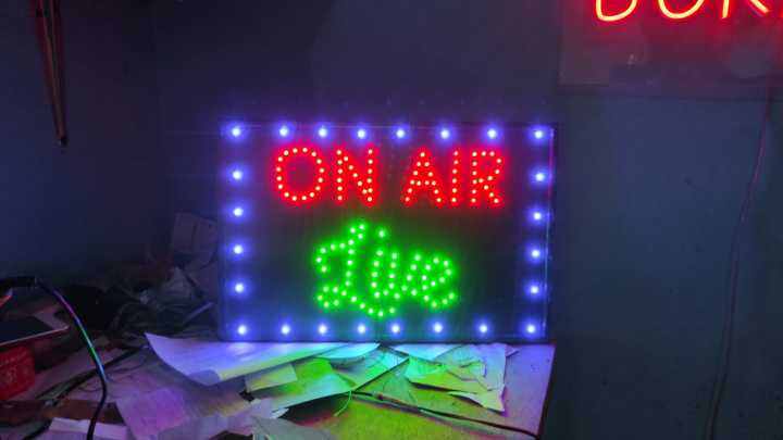 lampu LED sign tulisan ON AIR LIVE 40x30 new | Lazada Indonesia